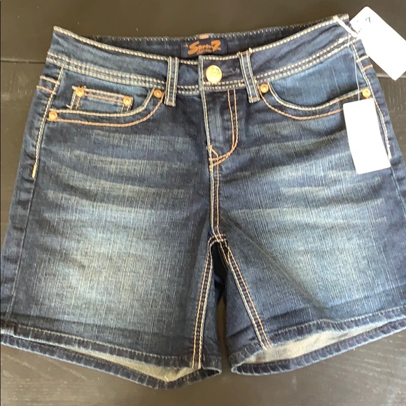 Seven7 | Shorts | Seven 7 Long Denim Shorts Size 4 New | Poshmark